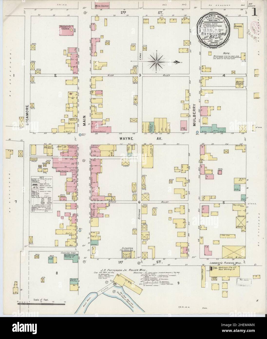 Map of waynesboro virginia hi-res stock photography and images - Alamy