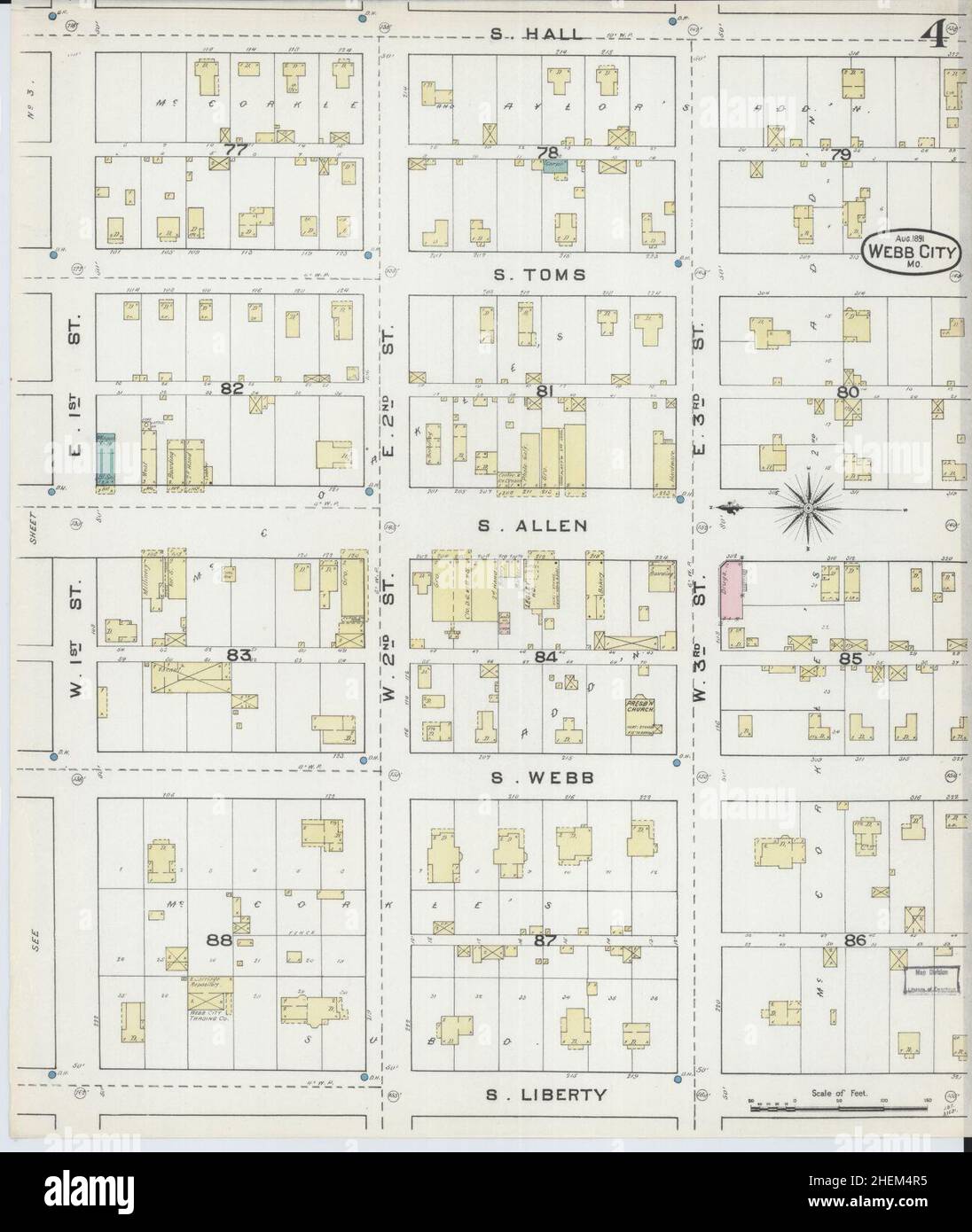 Map of webb city hi-res stock photography and images - Alamy