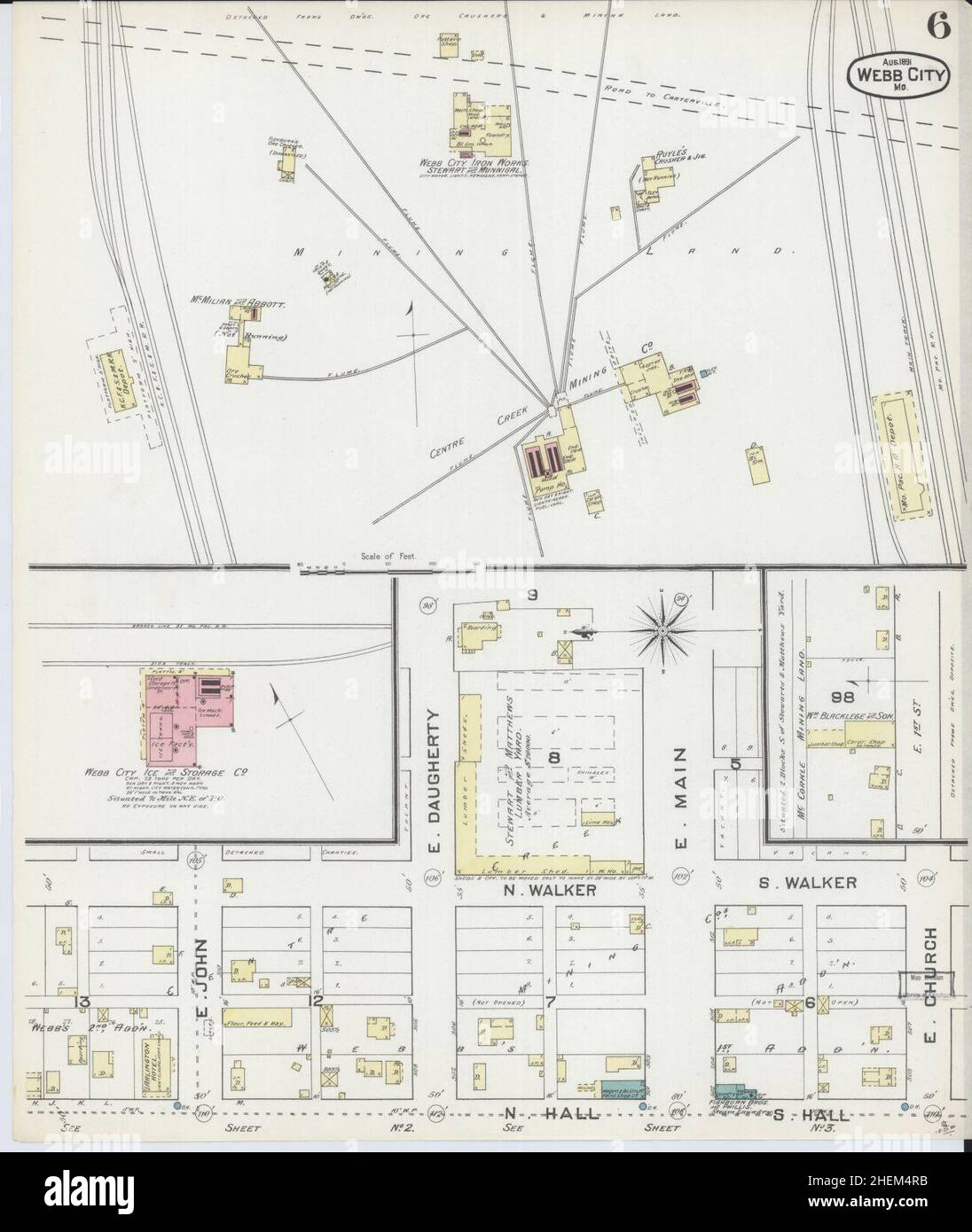 Map of webb city hi-res stock photography and images - Alamy