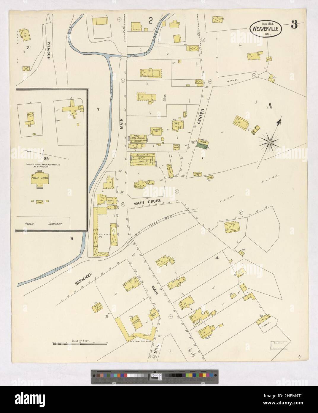 Weaverville map hi-res stock photography and images - Alamy