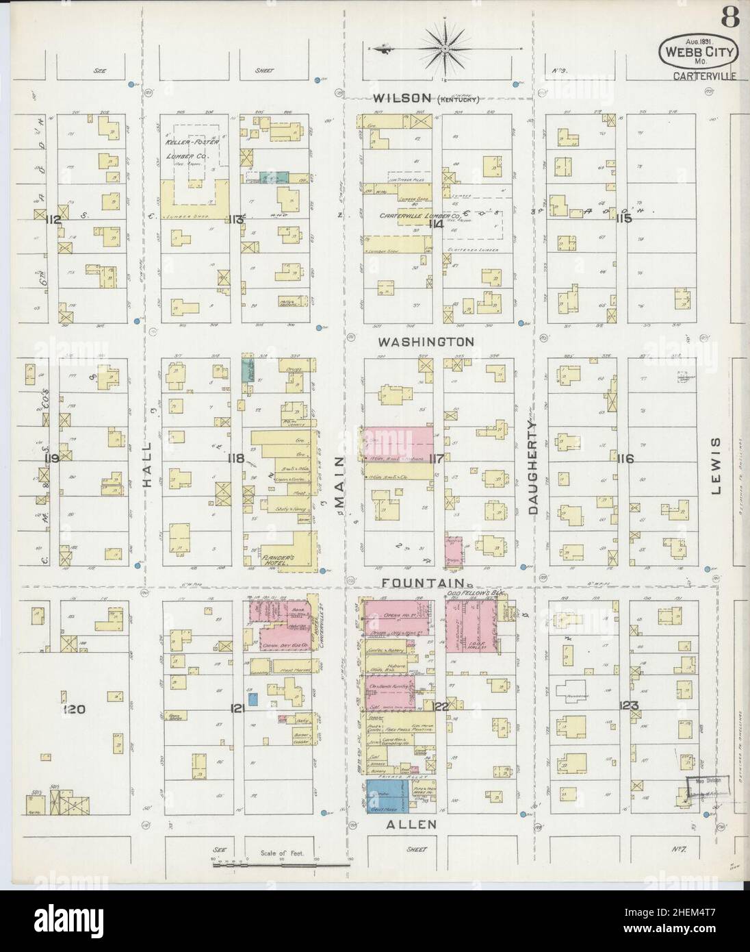 Map of webb city hi-res stock photography and images - Alamy