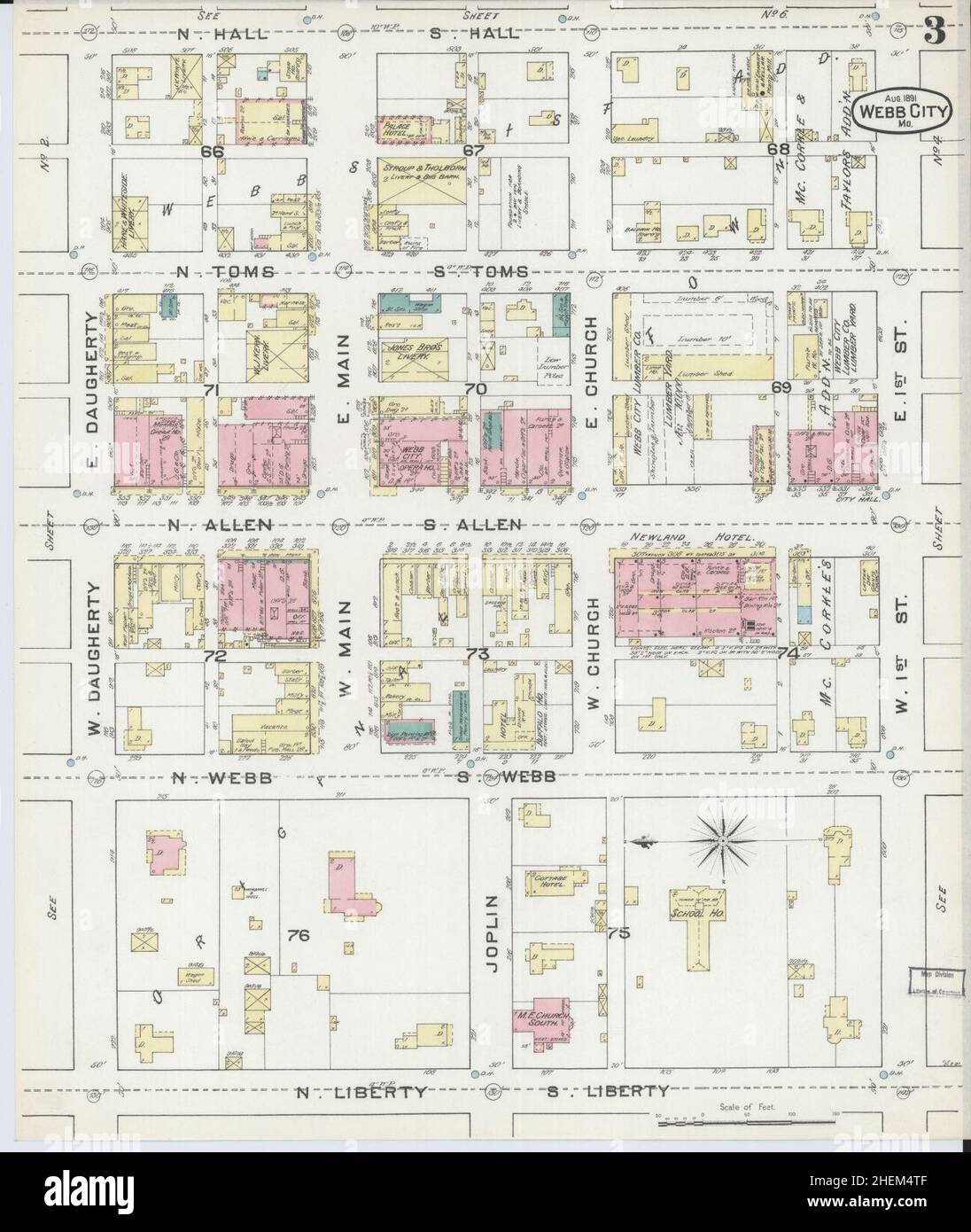 Map of webb city hi-res stock photography and images - Alamy