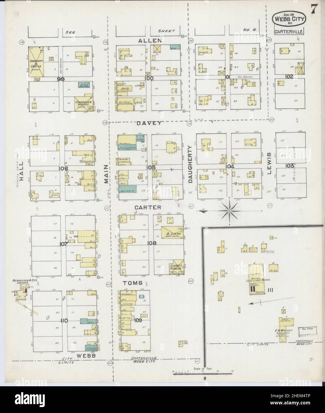 Map of webb city hi-res stock photography and images - Alamy