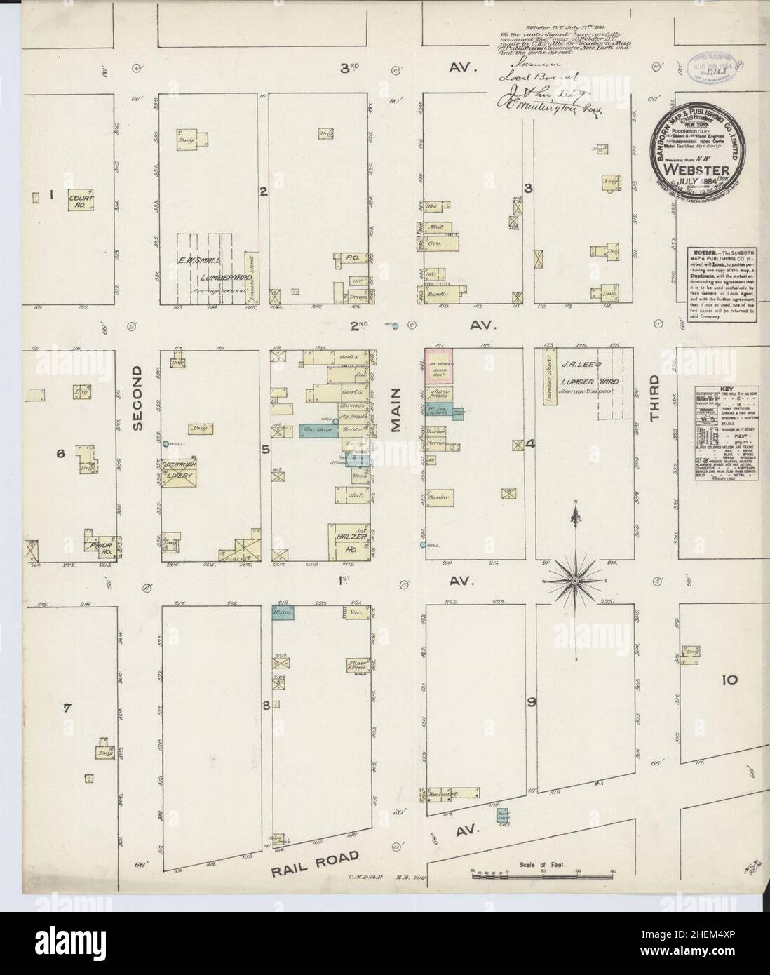 Map of webster south dakota hi-res stock photography and images - Alamy