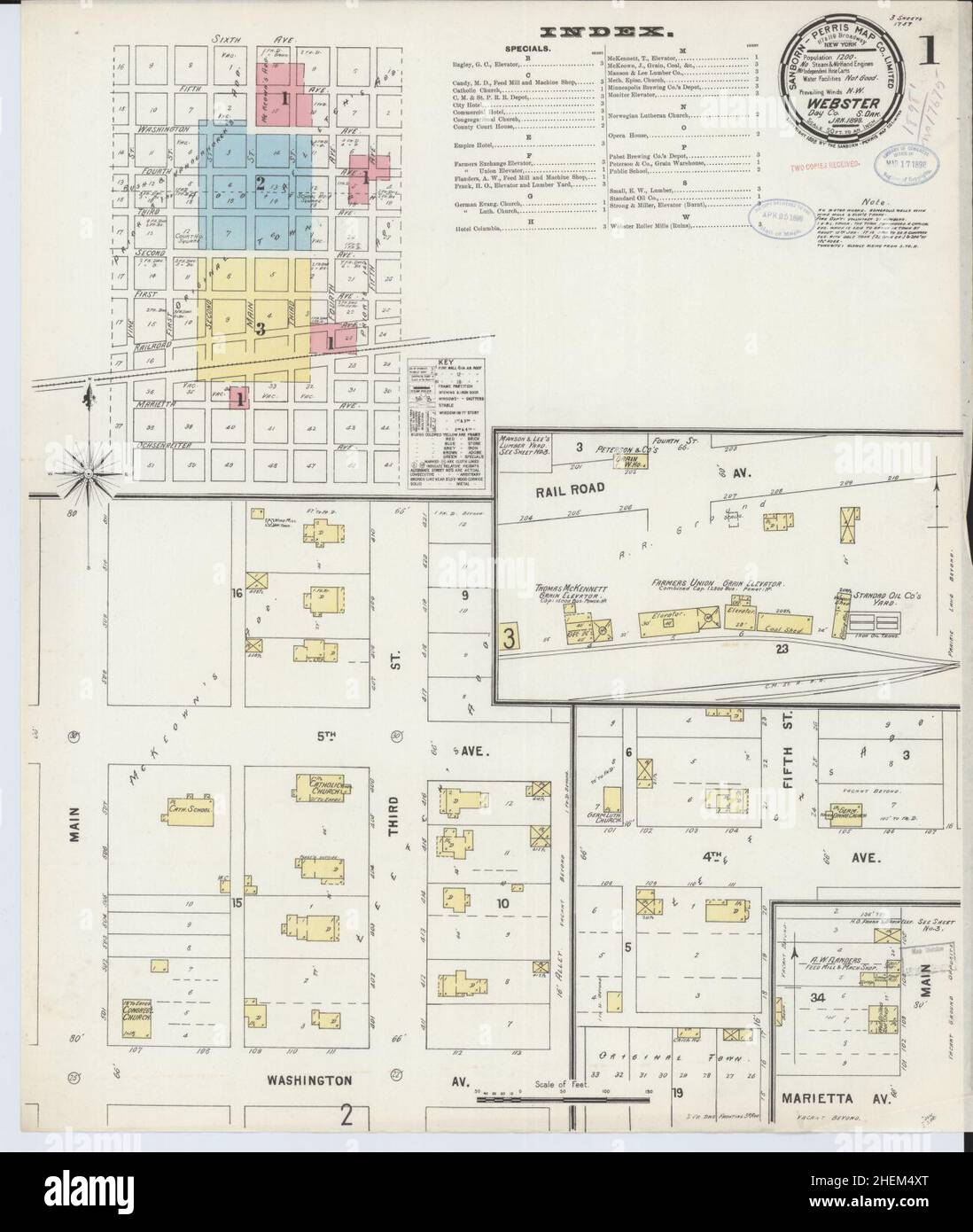 Map of webster south dakota hi-res stock photography and images - Alamy