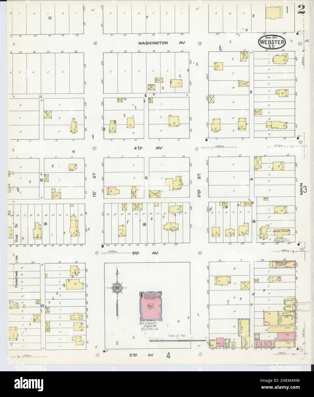Map of webster south dakota hi-res stock photography and images - Alamy
