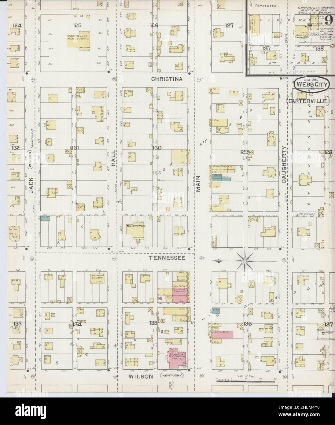 Map of webb city hi-res stock photography and images - Alamy