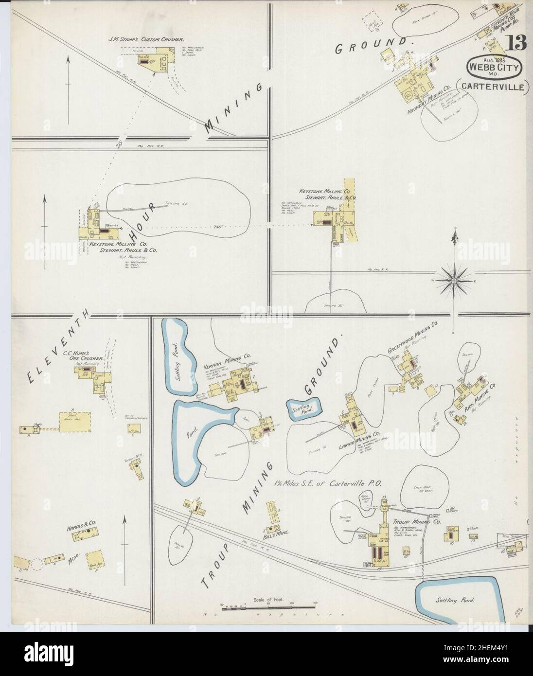 Map of webb city hi-res stock photography and images - Alamy