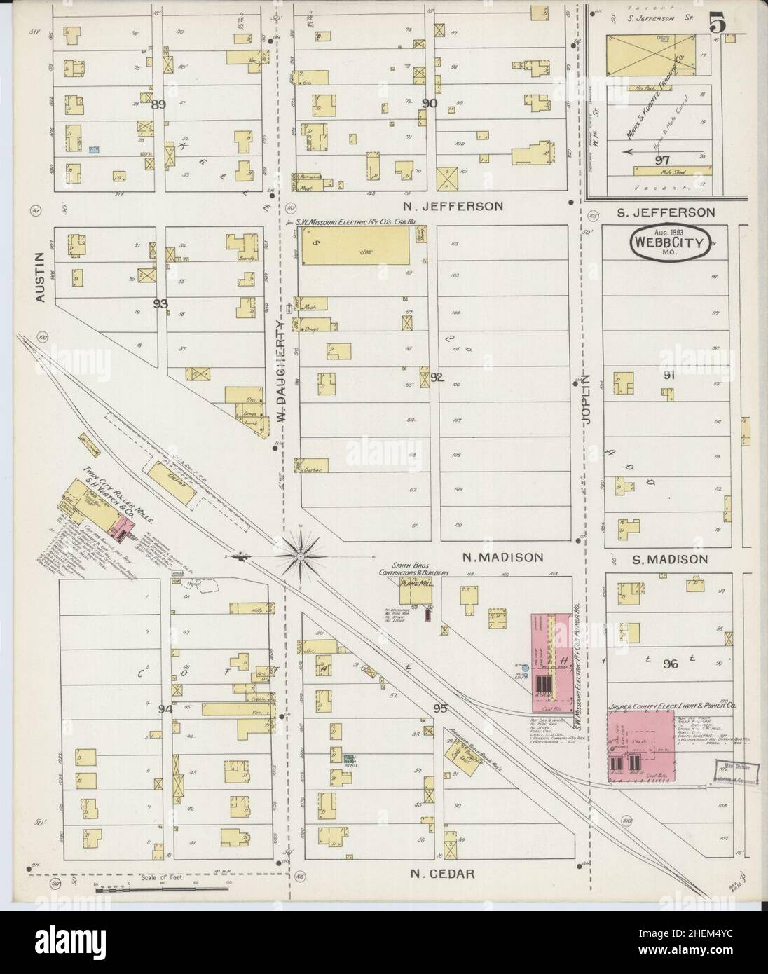 Map of webb city hi-res stock photography and images - Alamy