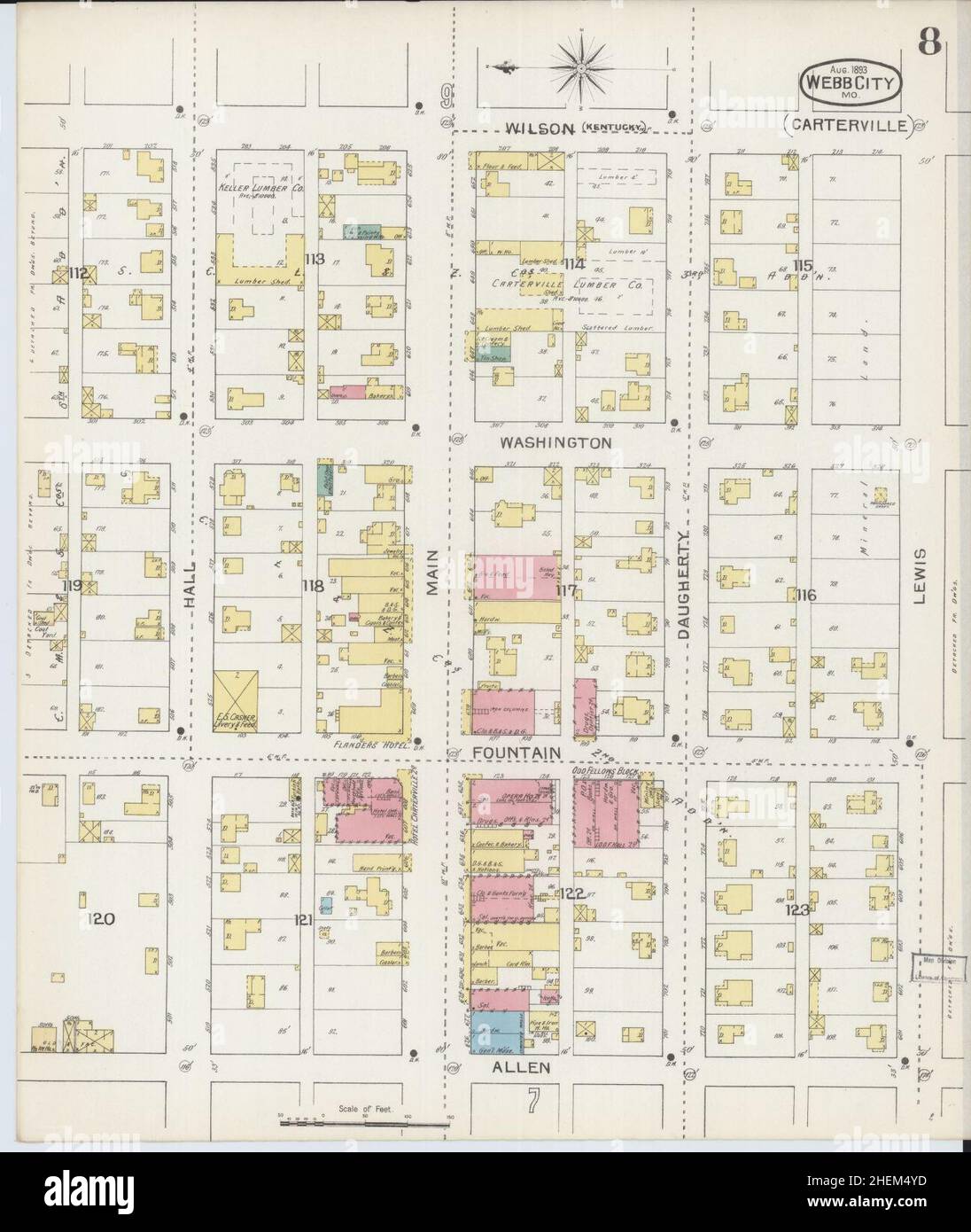 Map of webb city hi-res stock photography and images - Alamy