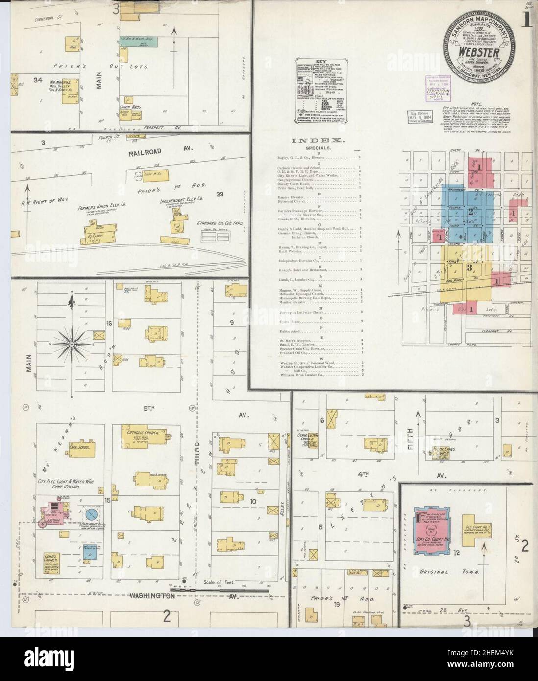 Map of webster south dakota hi-res stock photography and images - Alamy