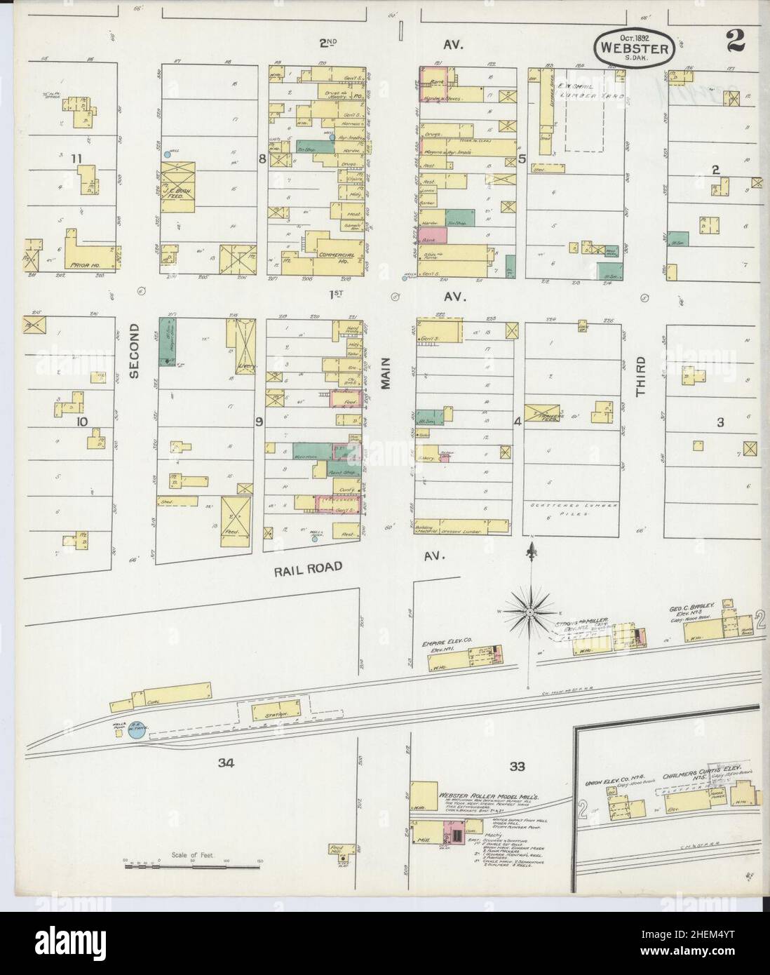 Map of webster south dakota hi-res stock photography and images - Alamy