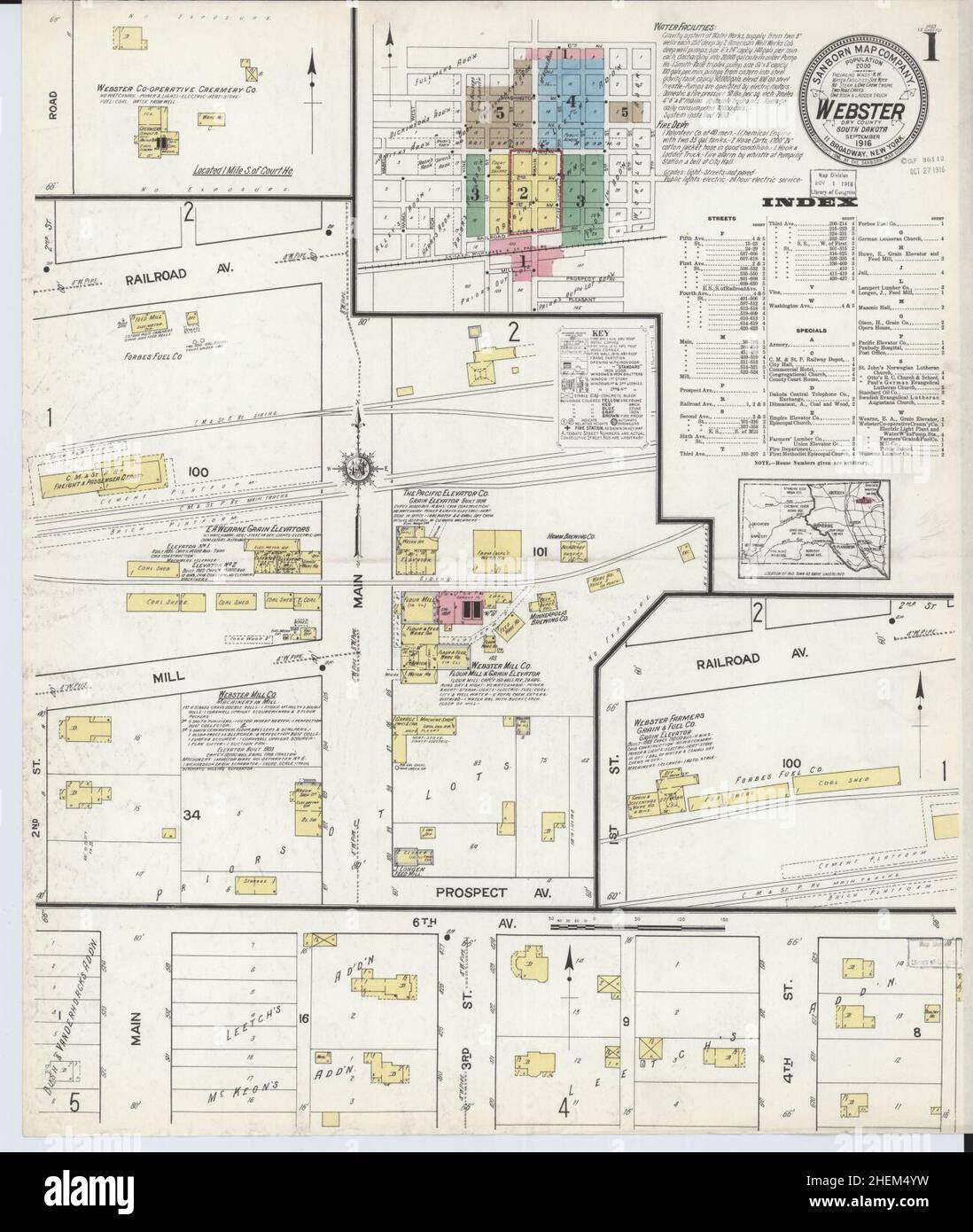 Map of webster south dakota hi-res stock photography and images - Alamy