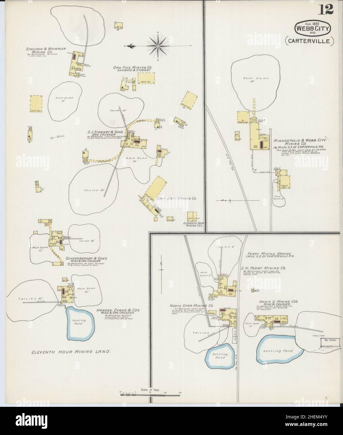 Map of webb city hi-res stock photography and images - Alamy