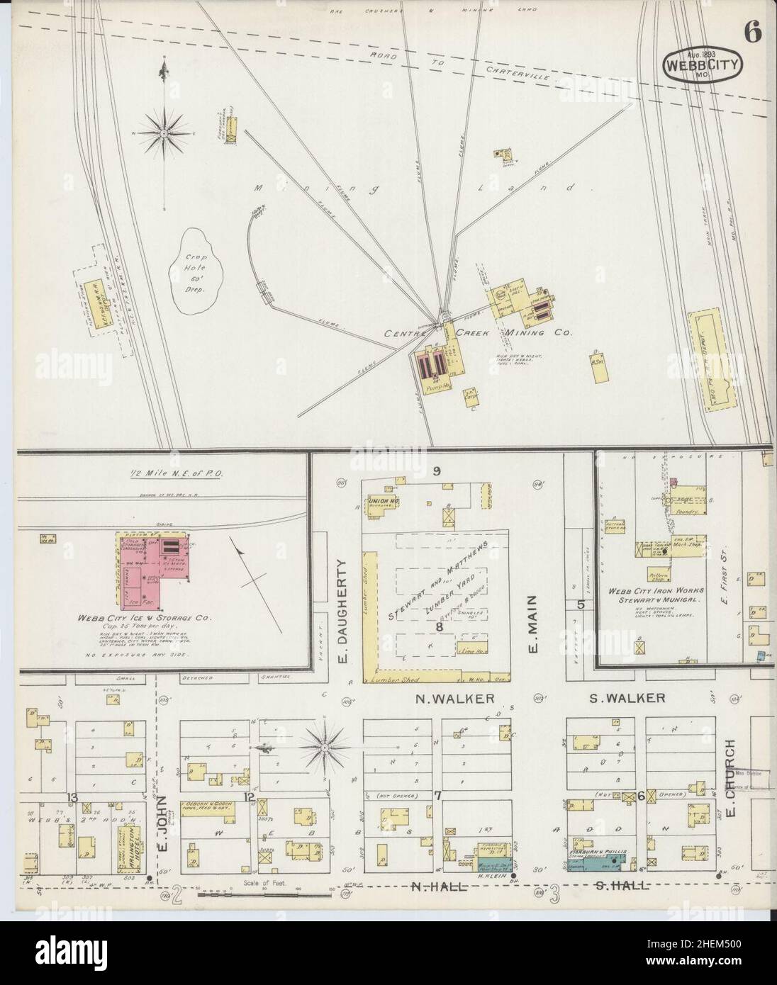 Map of webb city hi-res stock photography and images - Alamy