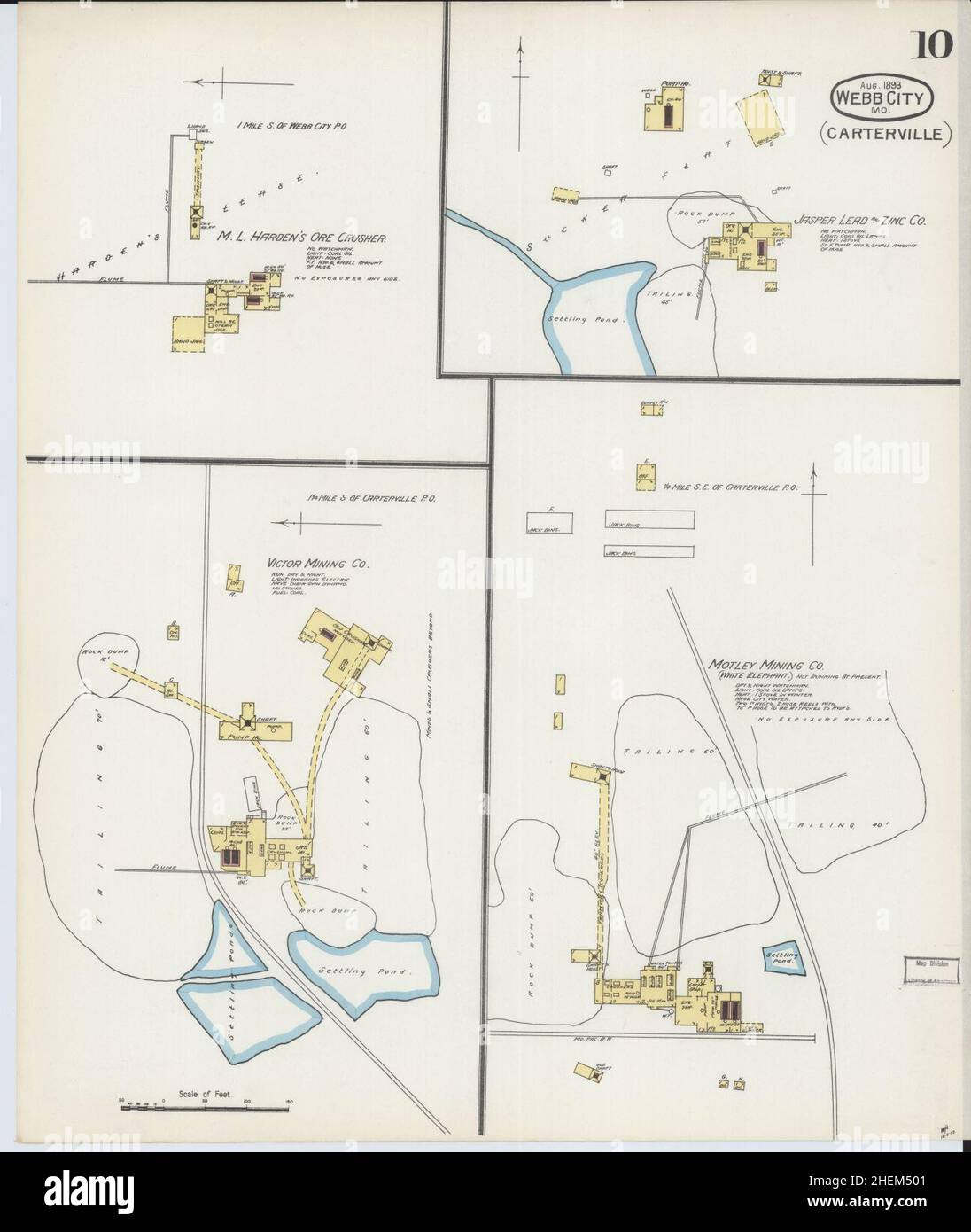 Map of webb city hi-res stock photography and images - Alamy