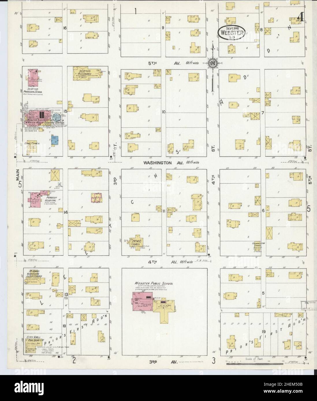 Map of webster south dakota hi-res stock photography and images - Alamy