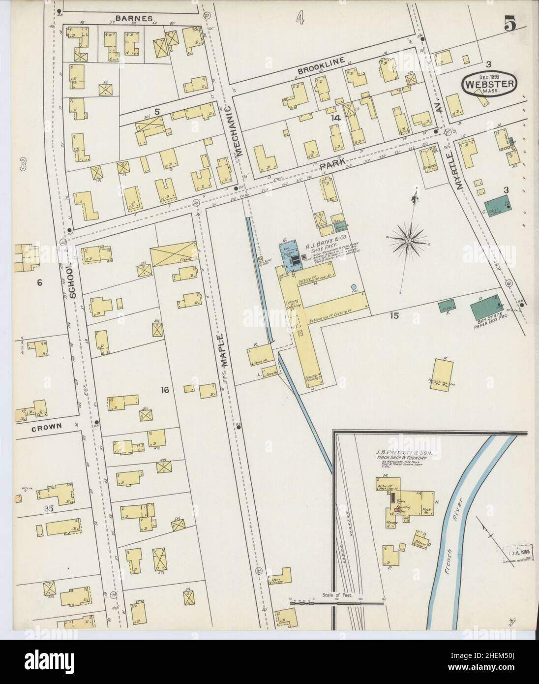 Map of webster hi-res stock photography and images - Alamy