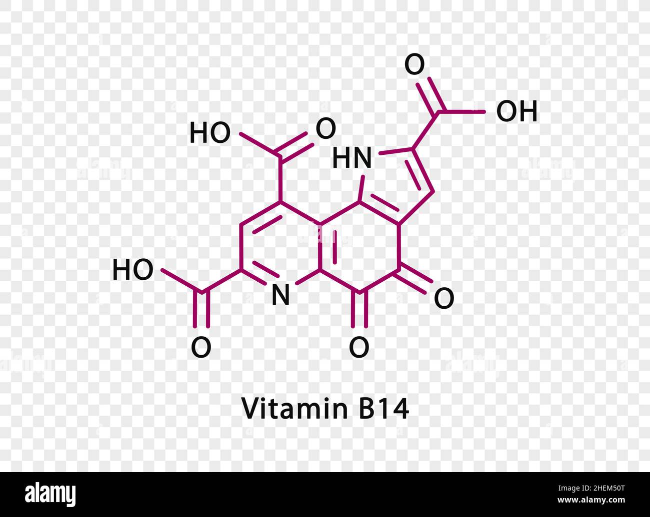 Vitamin B14 chemical formula. Vitamin B14 structural chemical formula ...