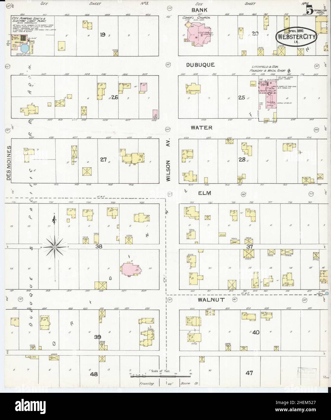 Map of webster city hi-res stock photography and images - Alamy