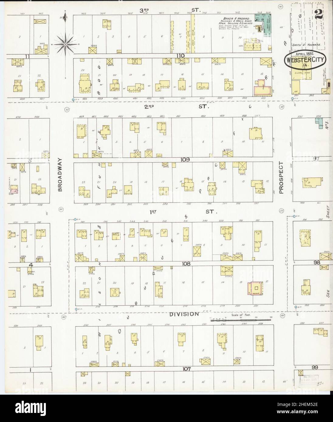 Map of webster city hi-res stock photography and images - Alamy