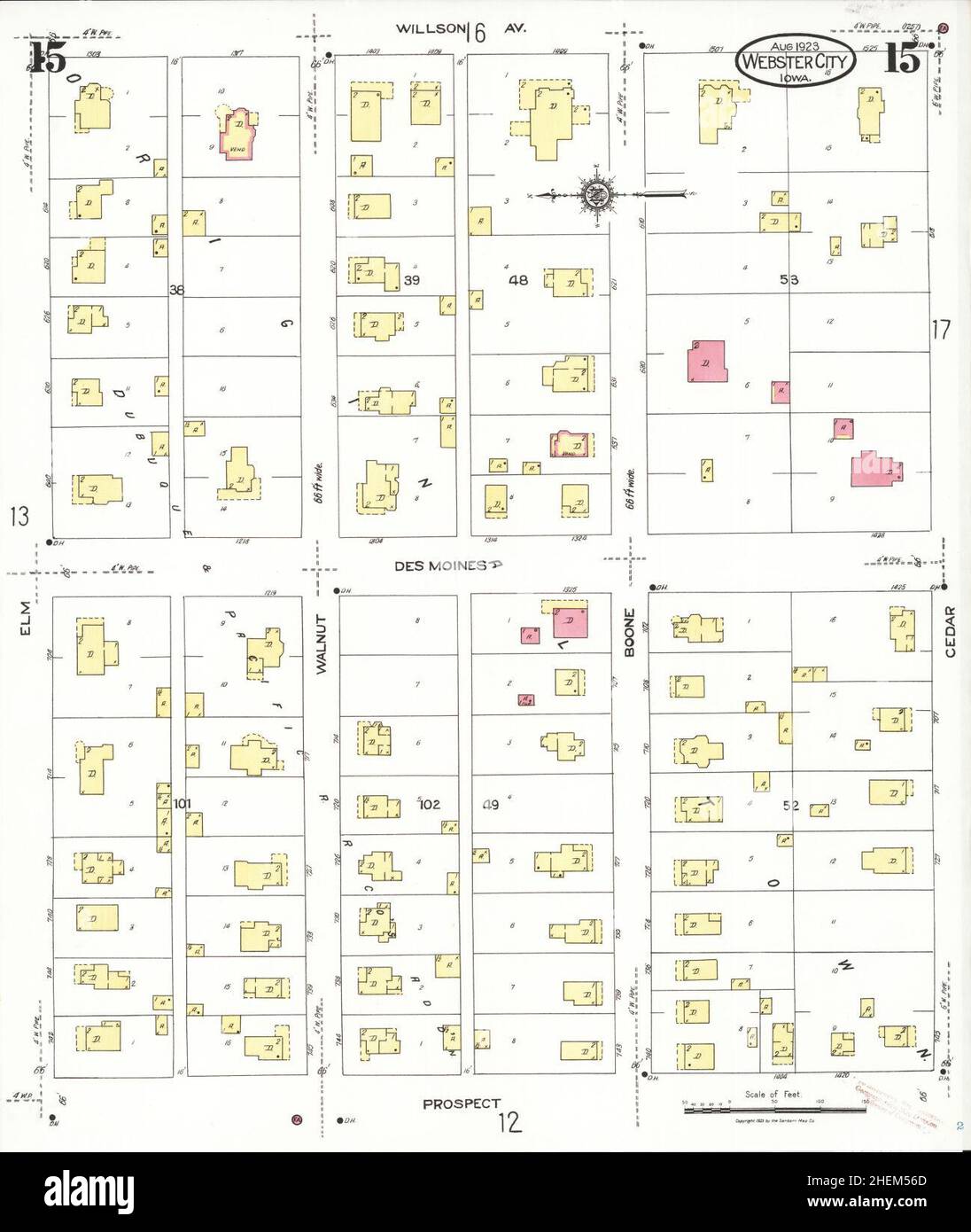 Sanborn Fire Insurance Map from Webster City, Hamilton County, Iowa ...