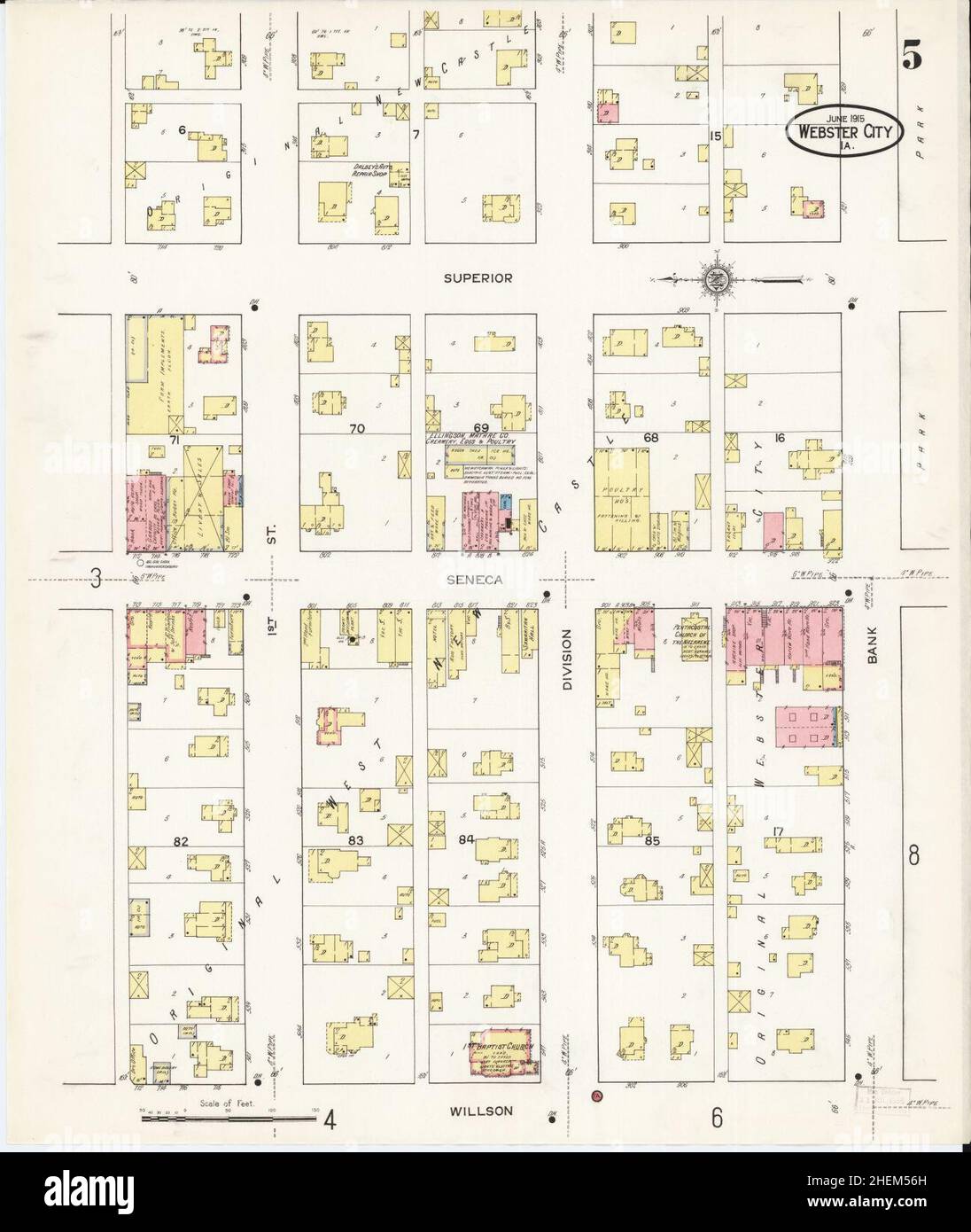 Map of webster city hi-res stock photography and images - Alamy