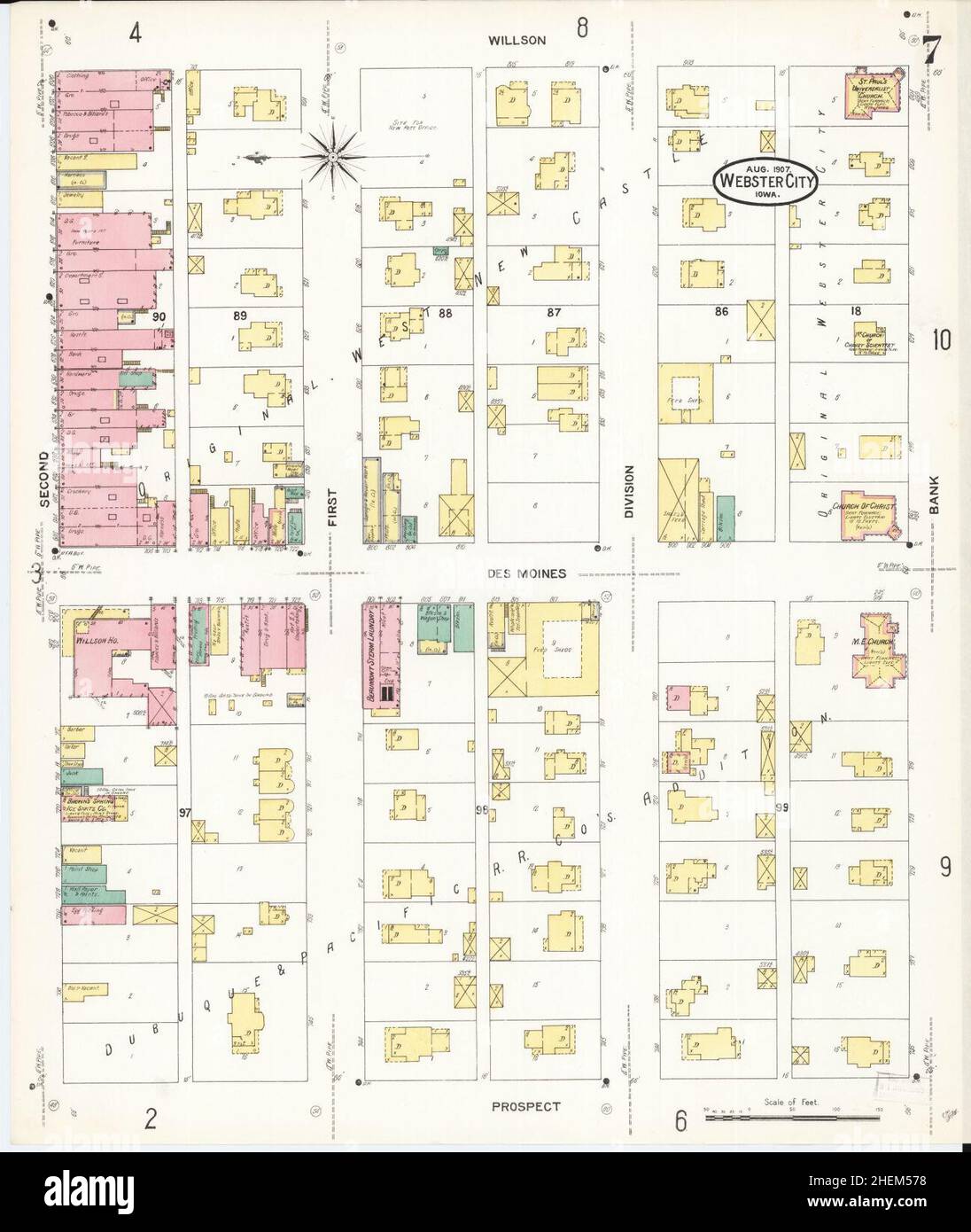 Map of webster city hi-res stock photography and images - Alamy