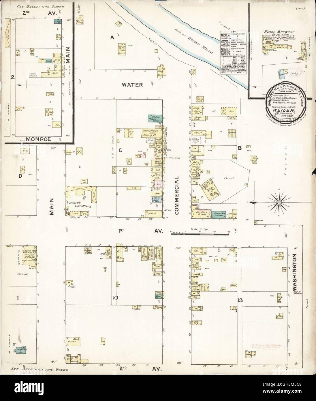 Map of weiser idaho hi-res stock photography and images - Alamy