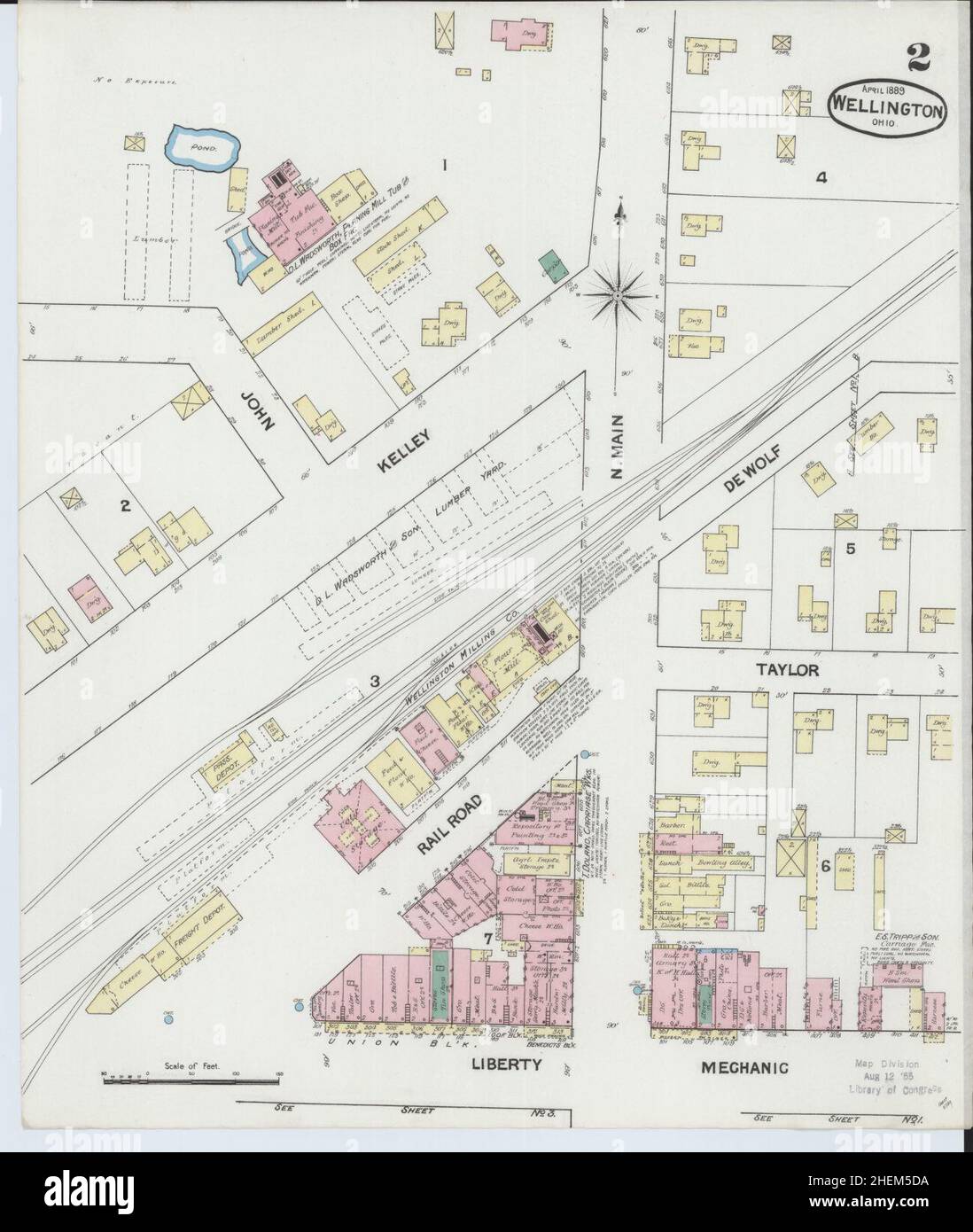 Map of wellington ohio hi-res stock photography and images - Alamy