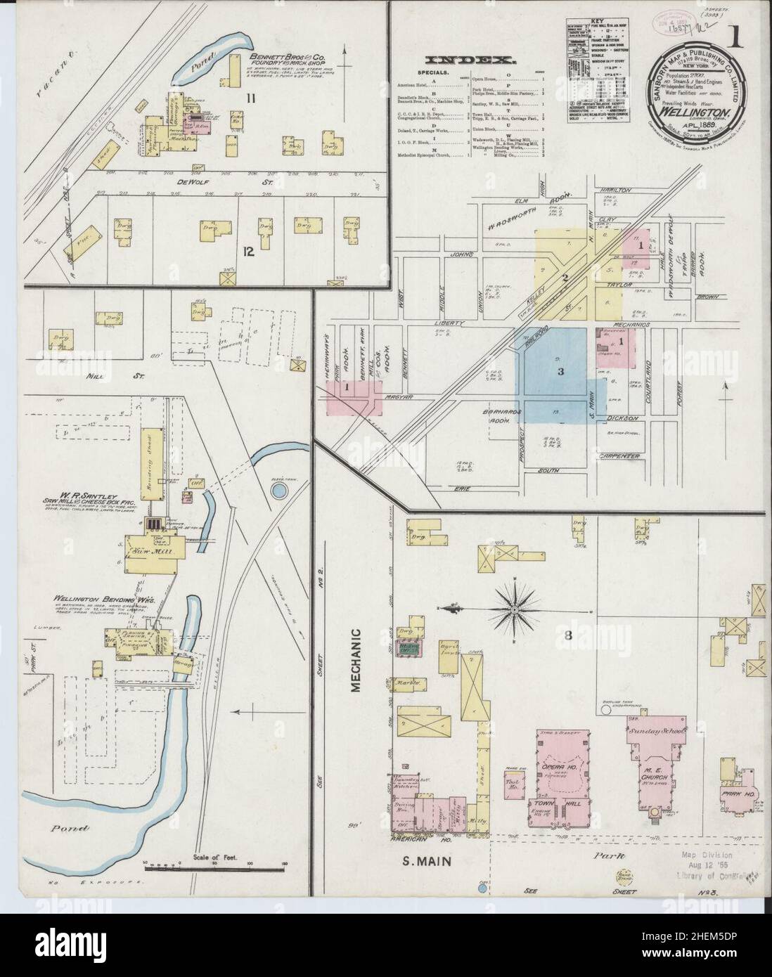 Map of wellington ohio hi-res stock photography and images - Alamy