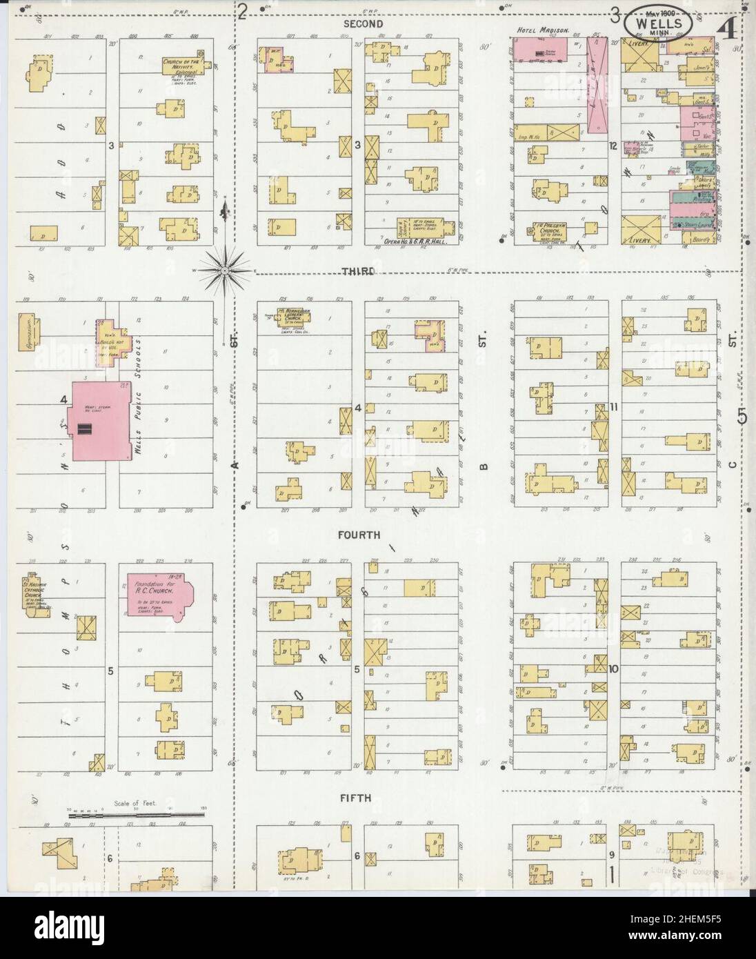 Wells minnesota map hi-res stock photography and images - Alamy