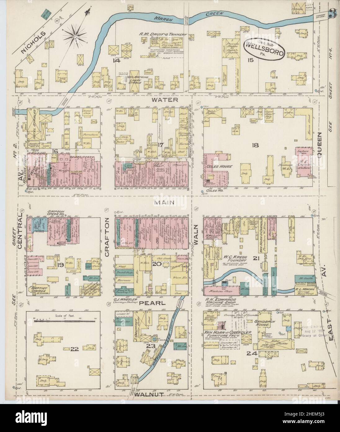 Map of wellsboro hi-res stock photography and images - Alamy
