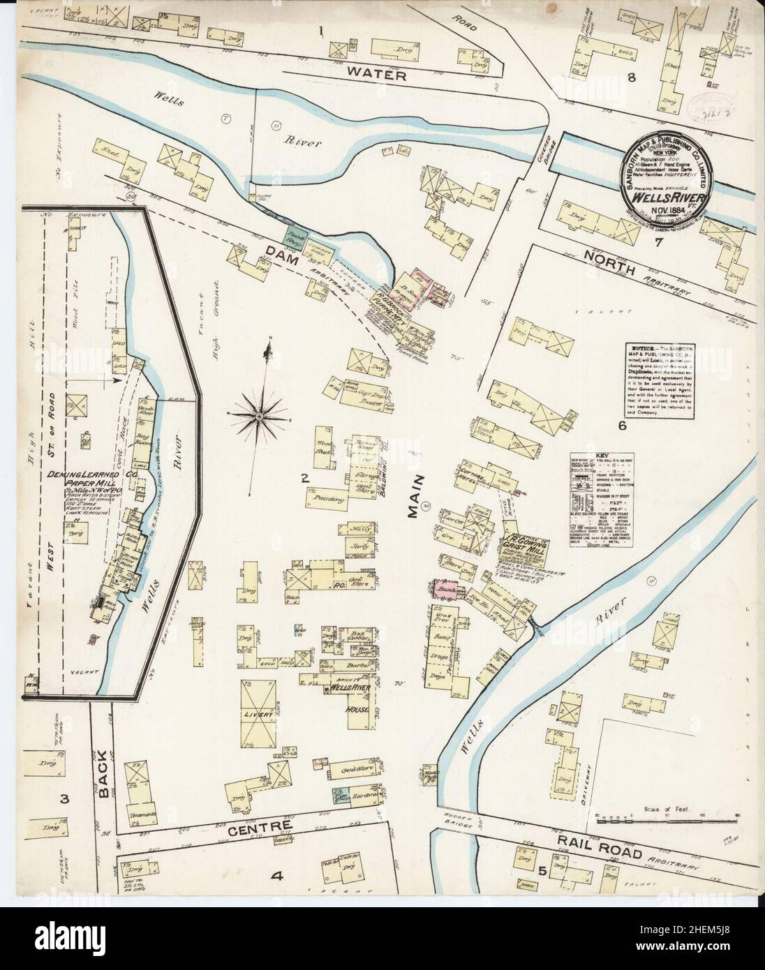 Map of wells river hi-res stock photography and images - Alamy
