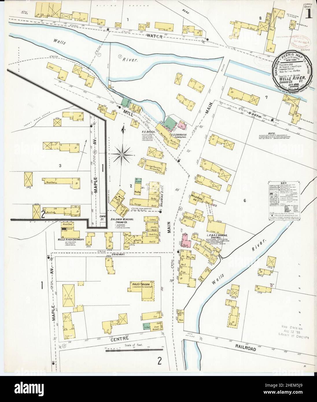 Map of wells river hi-res stock photography and images - Alamy