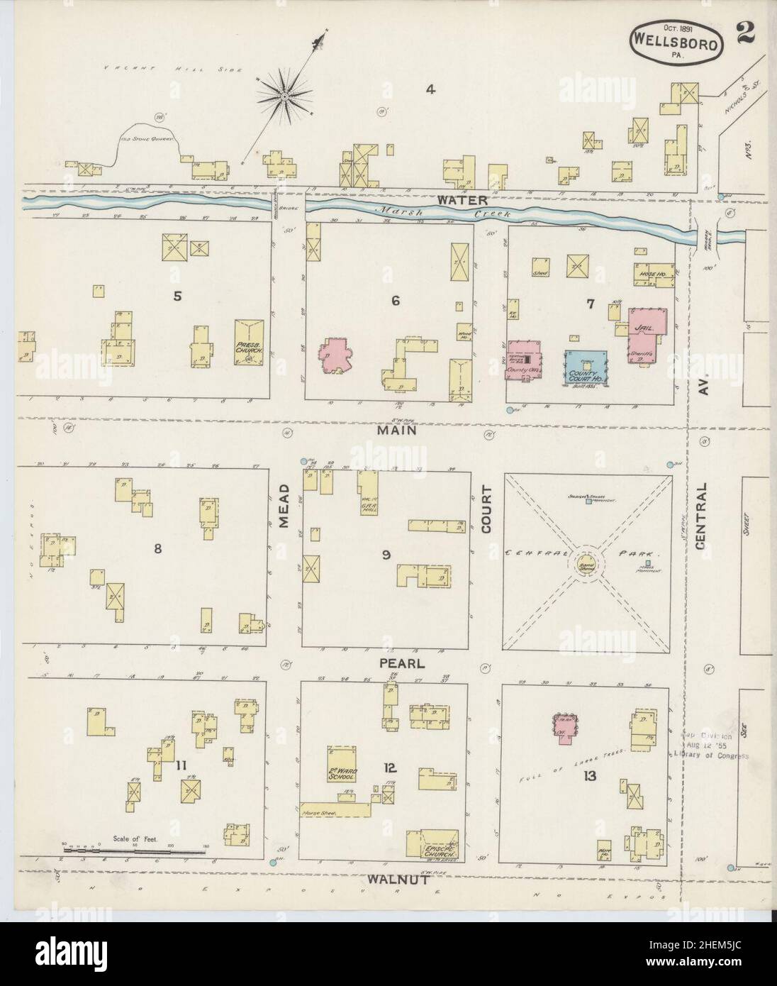 Map of wellsboro hi-res stock photography and images - Alamy
