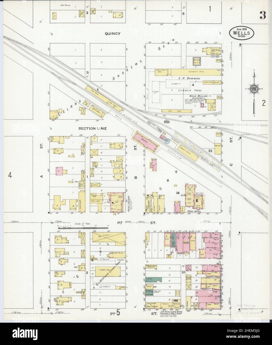 Map of wells minnesota hi-res stock photography and images - Alamy