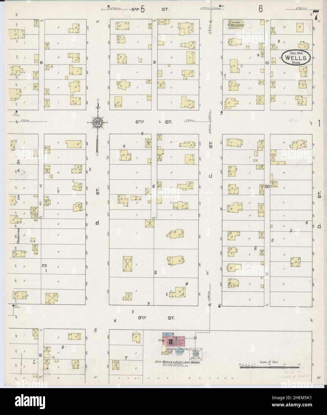 Map of wells minnesota hi-res stock photography and images - Alamy