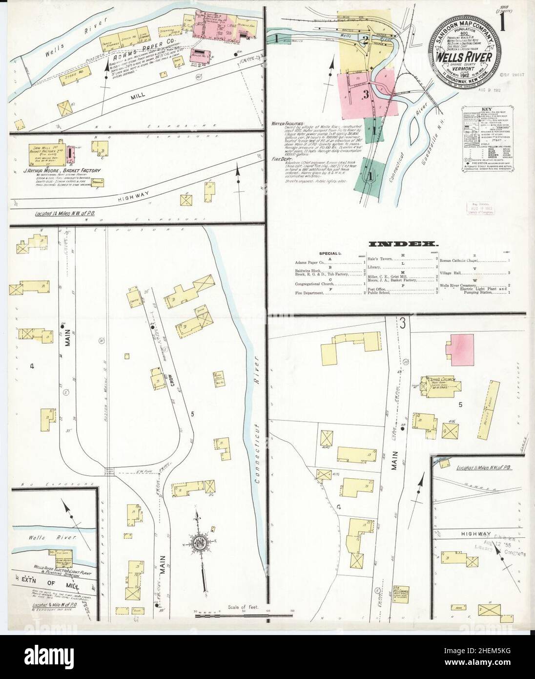 Map of wells river hi-res stock photography and images - Alamy