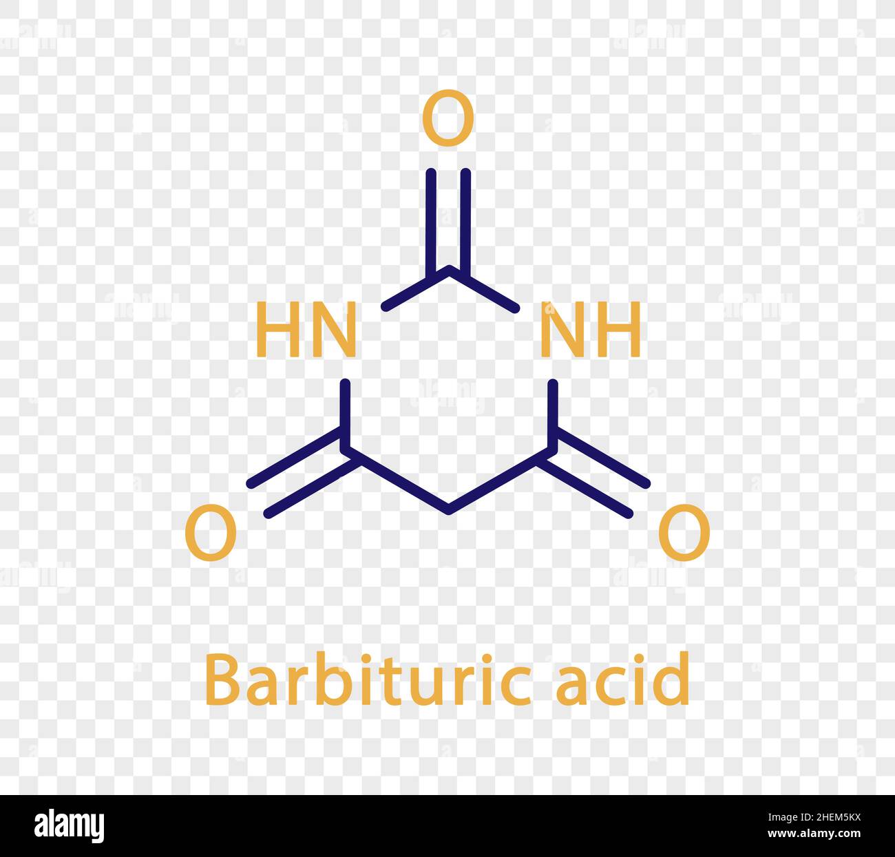 Barbituric acid chemical formula. Barbituric acid structural chemical ...