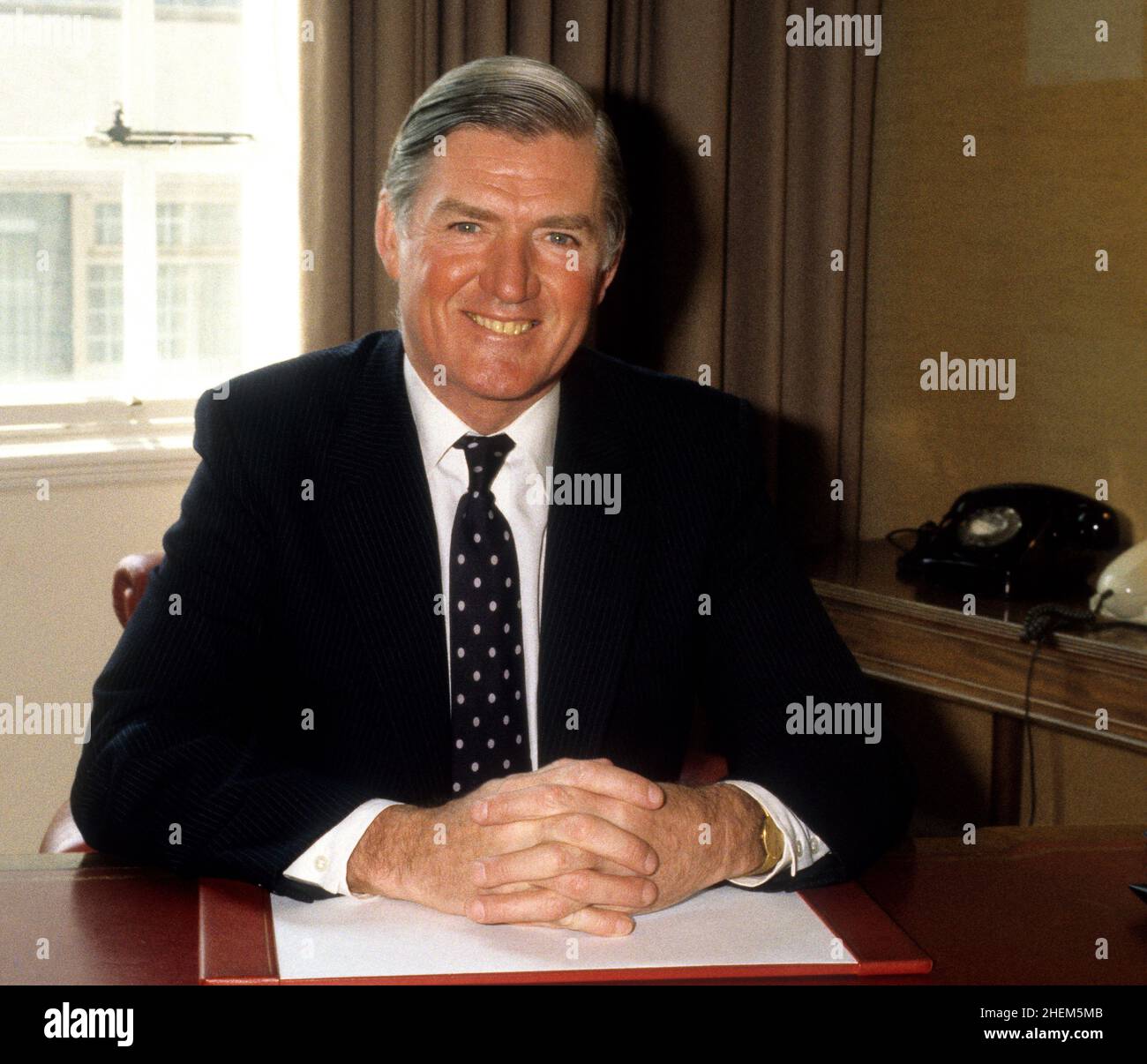 British Conservative MP Cecil Parkinson 1987 Stock Photo - Alamy