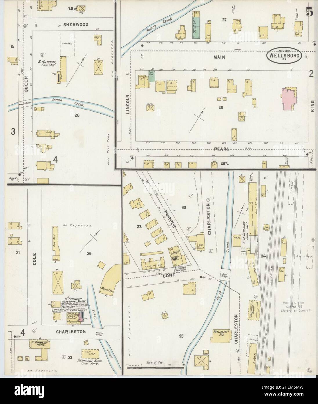 Map of wellsboro hi-res stock photography and images - Alamy