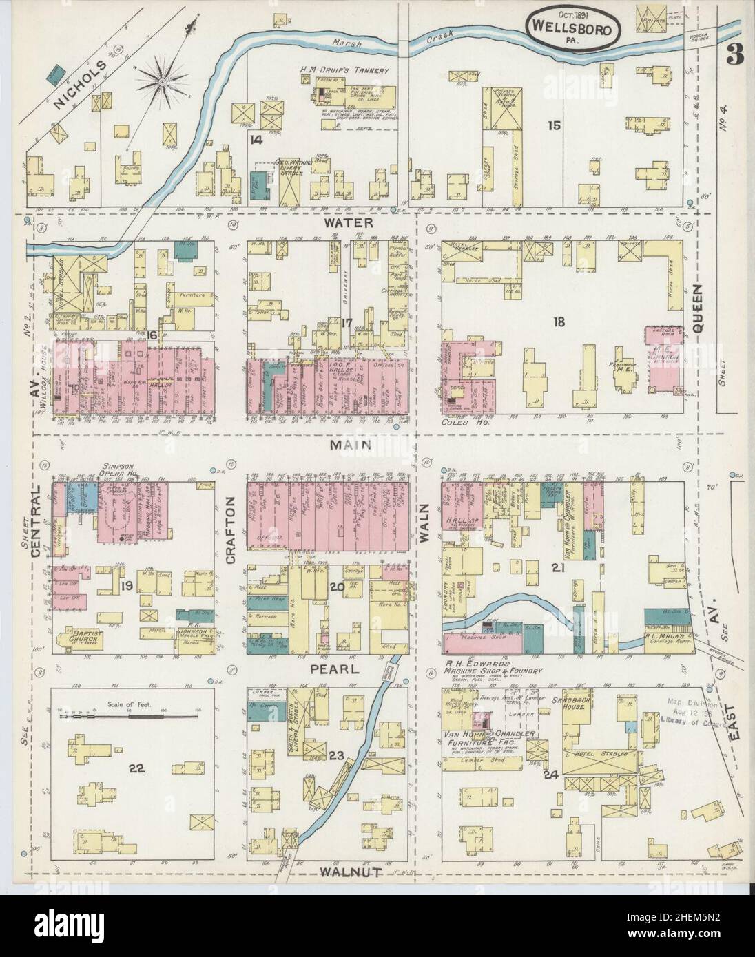 Map of tioga pennsylvania hi-res stock photography and images - Alamy