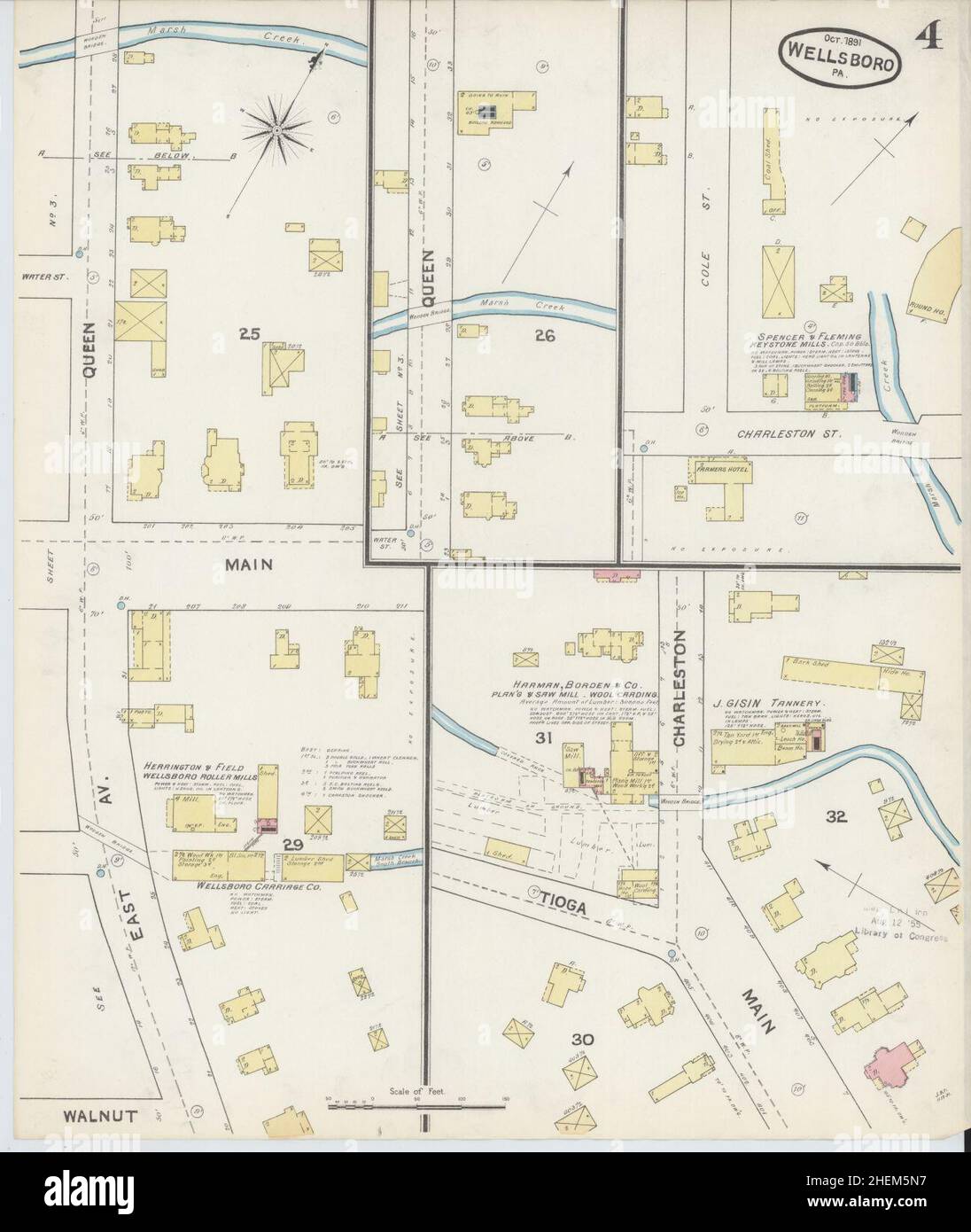 Map of wellsboro hi-res stock photography and images - Alamy