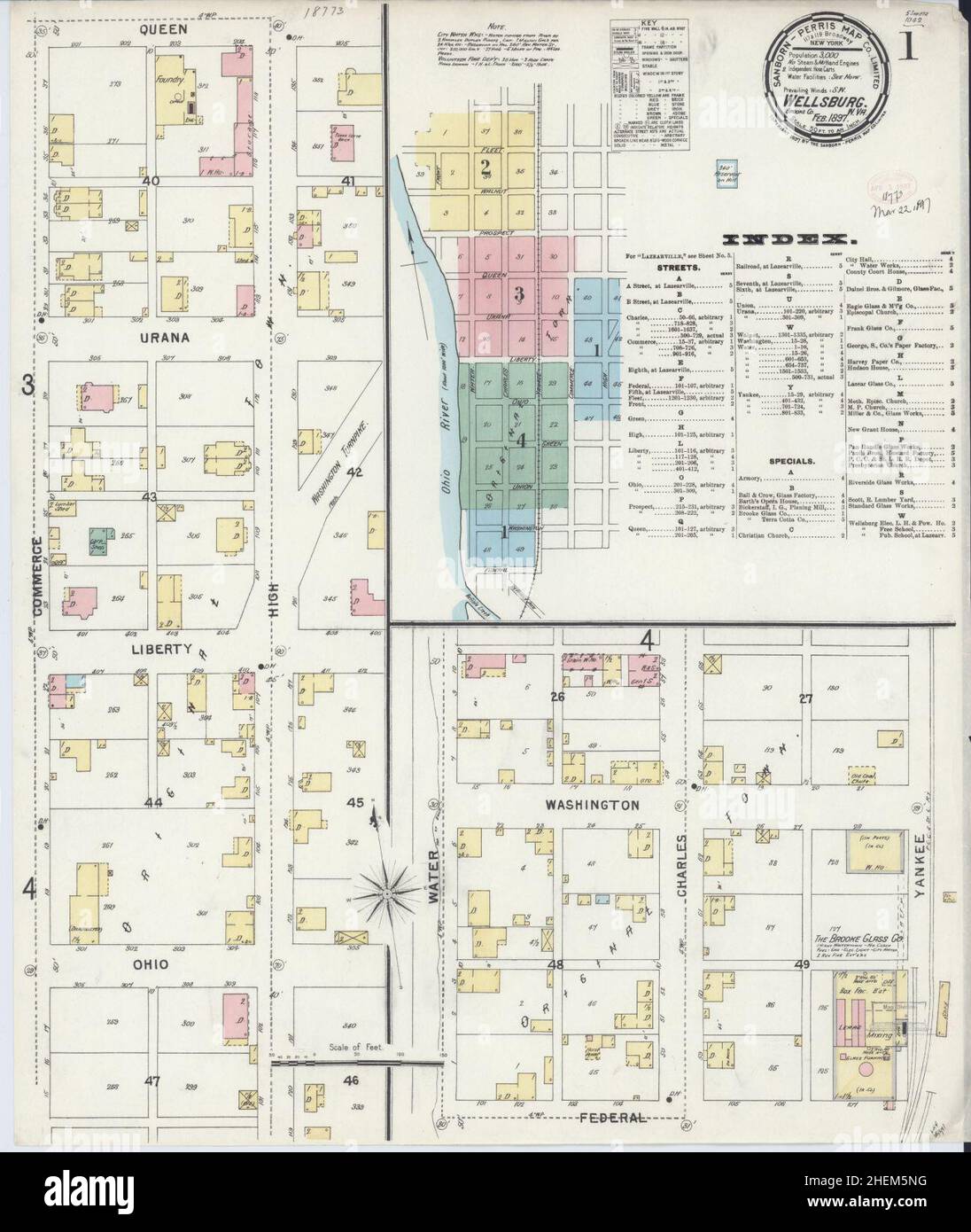 Sanborn Fire Insurance Map from Wellsburg, Brooke County, West Virginia ...