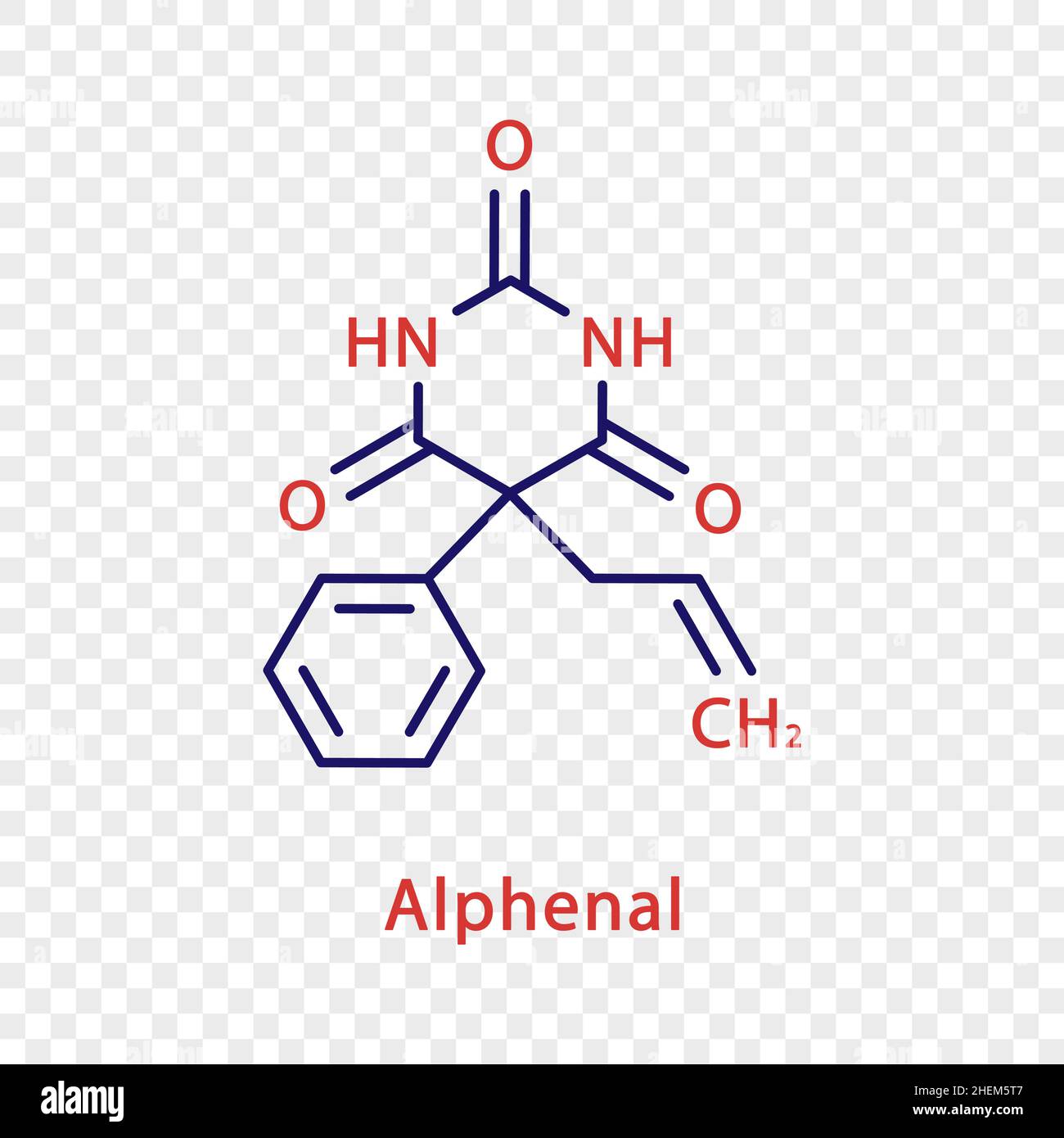 Alphenal chemical formula. Alphenal structural chemical formula ...