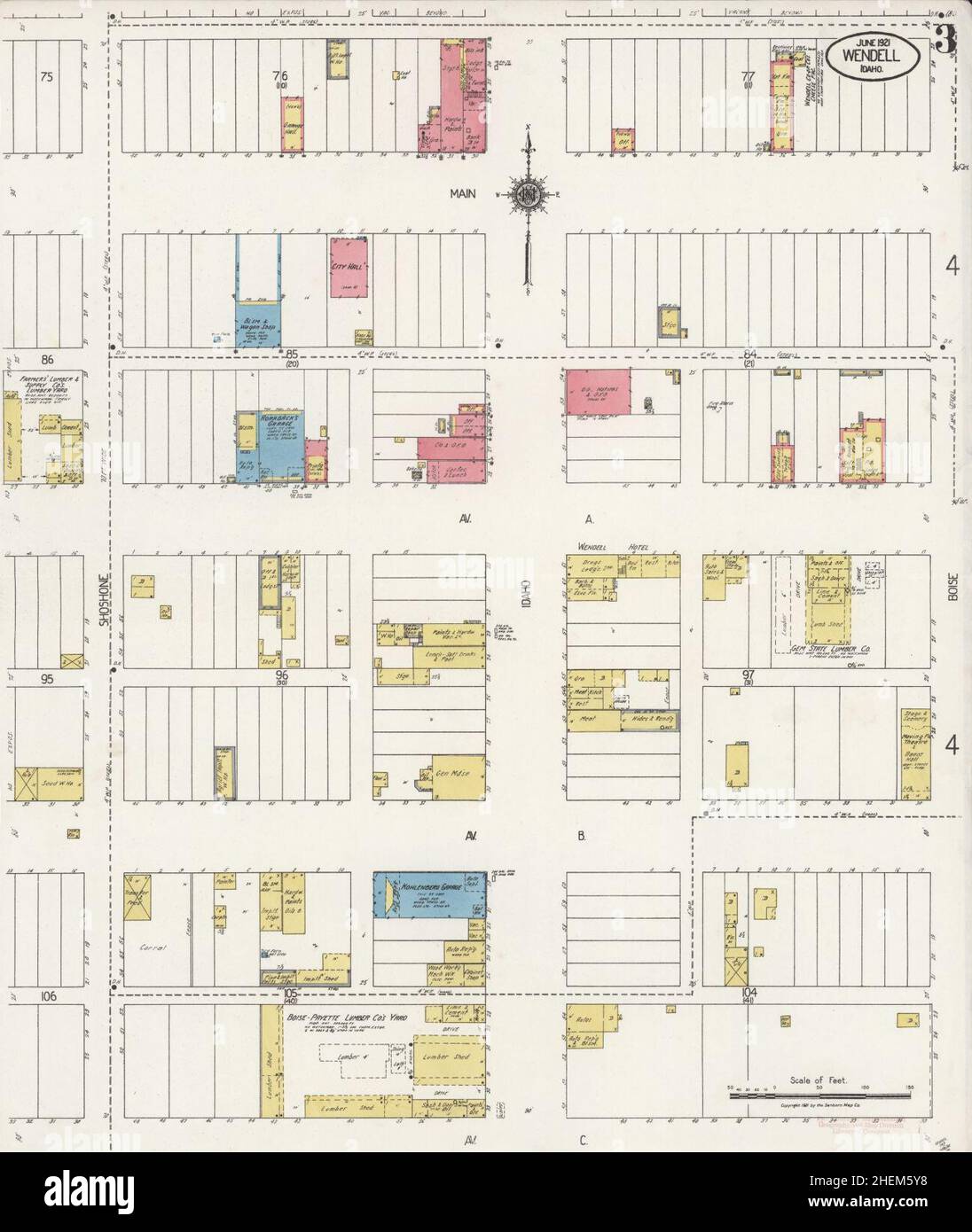 Map of wendell idaho hi-res stock photography and images - Alamy