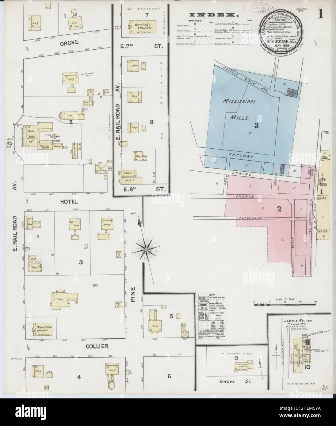 Map of wesson mississippi hi-res stock photography and images - Alamy