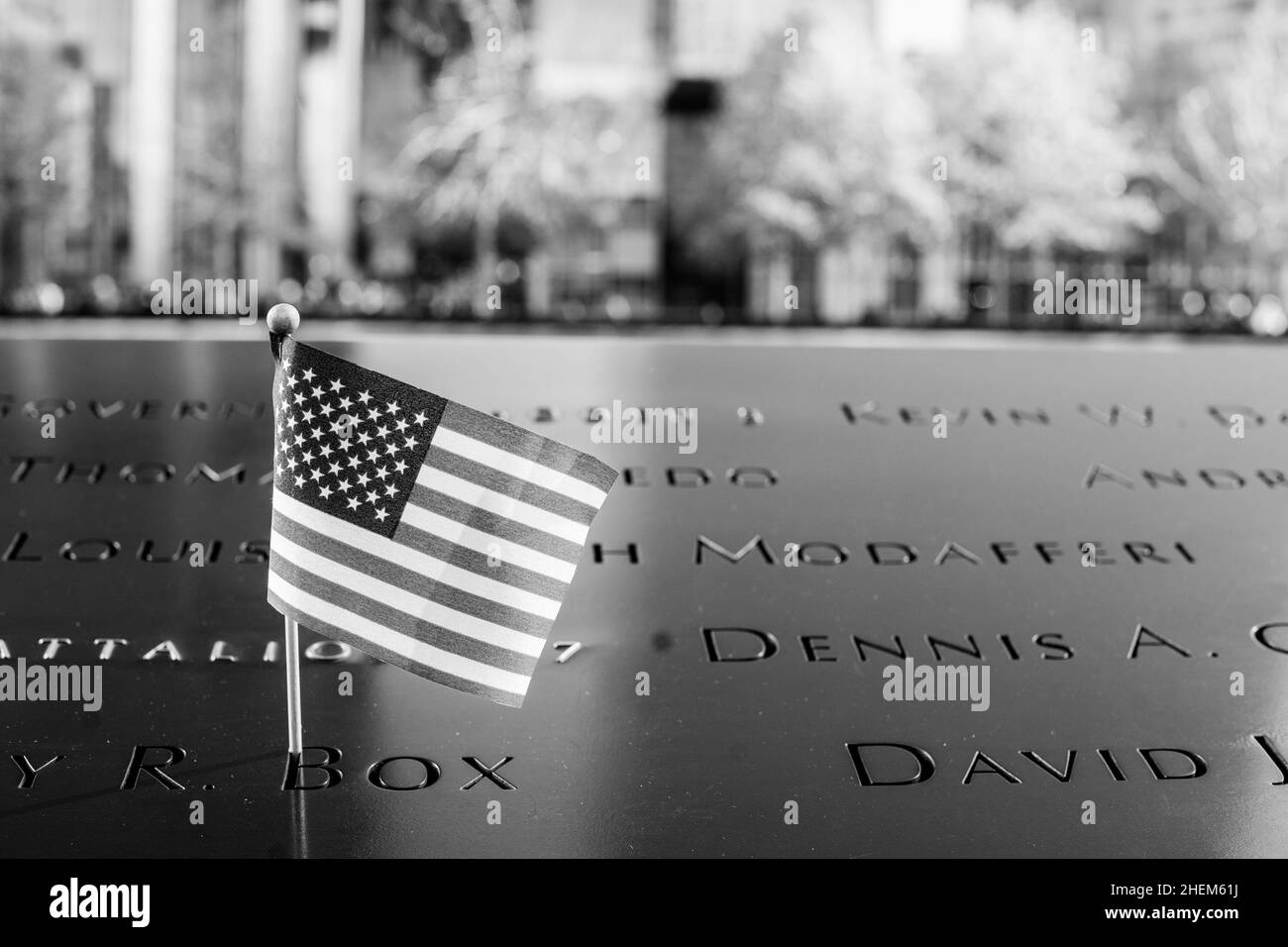 9/11 World Trade Center Memorial in Lower Manhattan during COVID-19 ...