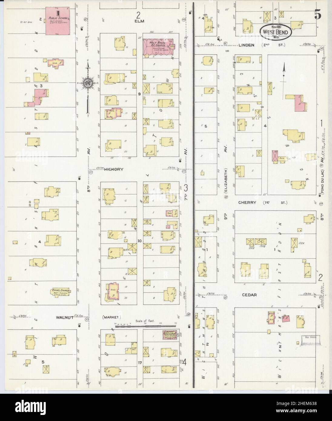 Map of west bend wisconsin hi-res stock photography and images - Alamy